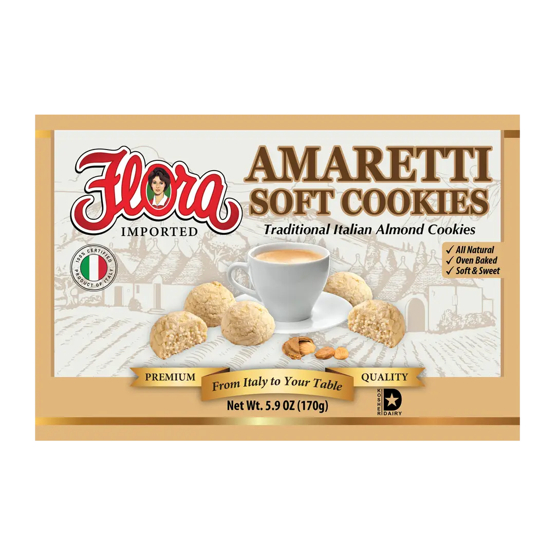 Traditional Soft Amaretti Cookies | Flora Fine Foods