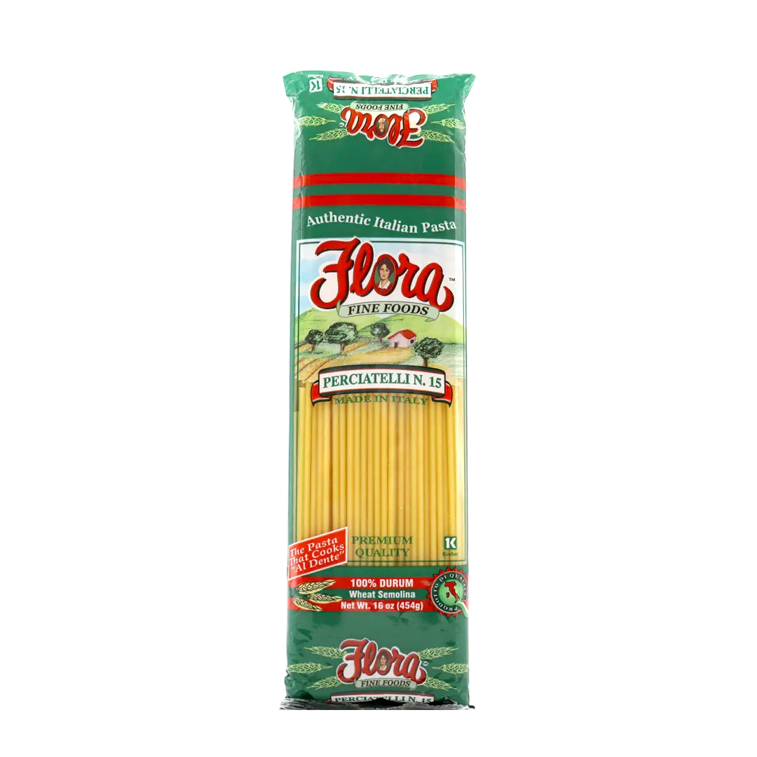 Flora Foods Perciatelli (Bucatini) Authentic Italian Pasta - Imported