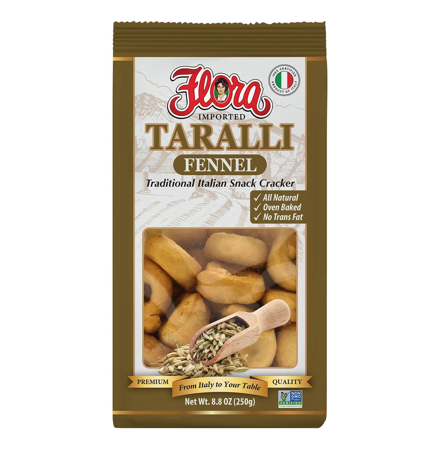 Taralli Fennel – Italian Snack Crackers - Flora Fine Foods