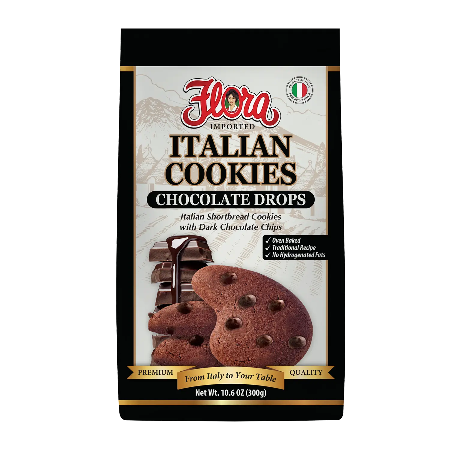 Chocolate Drops – Italian Shortbread Cookies - Flora Fine Foods