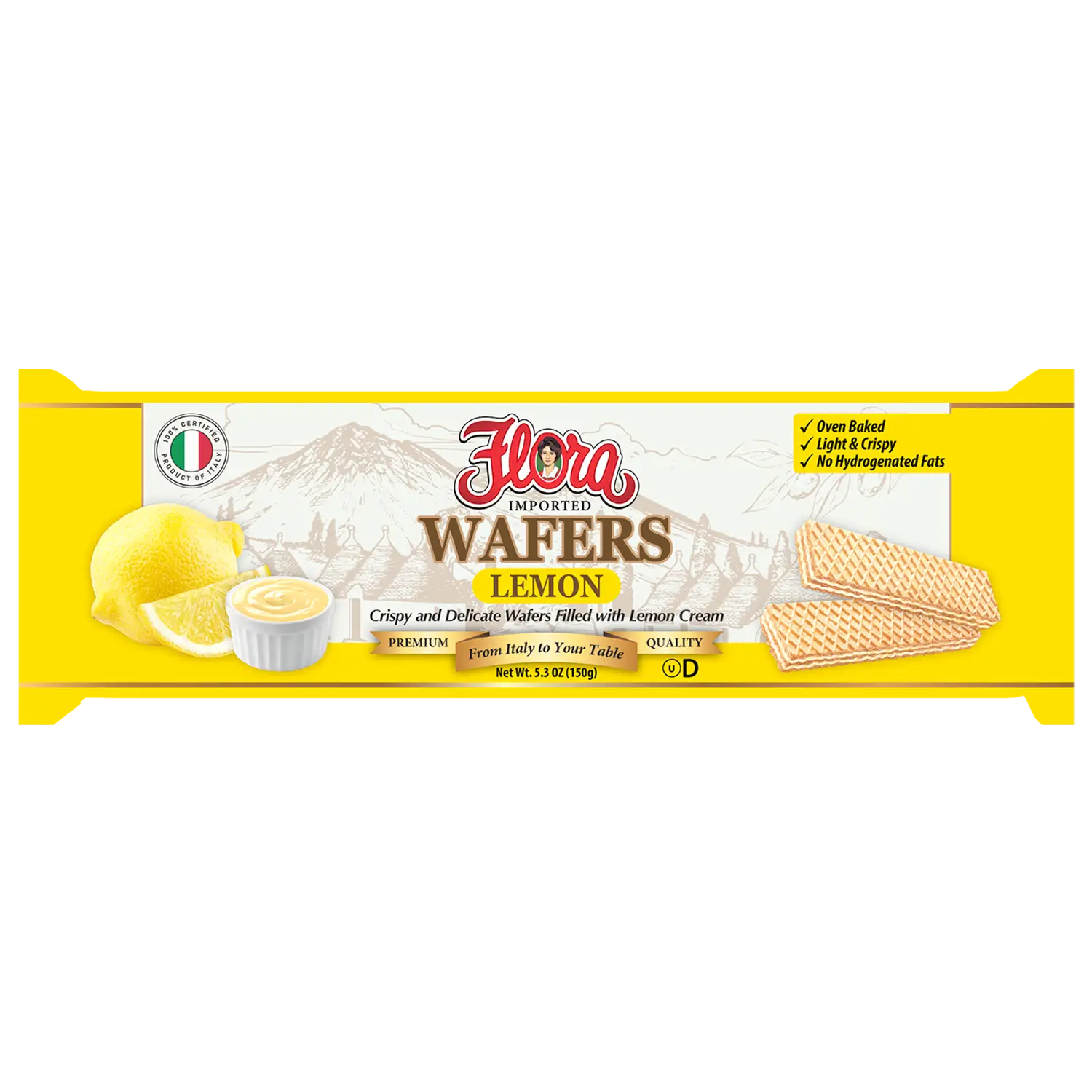 Lemon Wafers – Crispy Italian Cookies - Flora Fine Foods