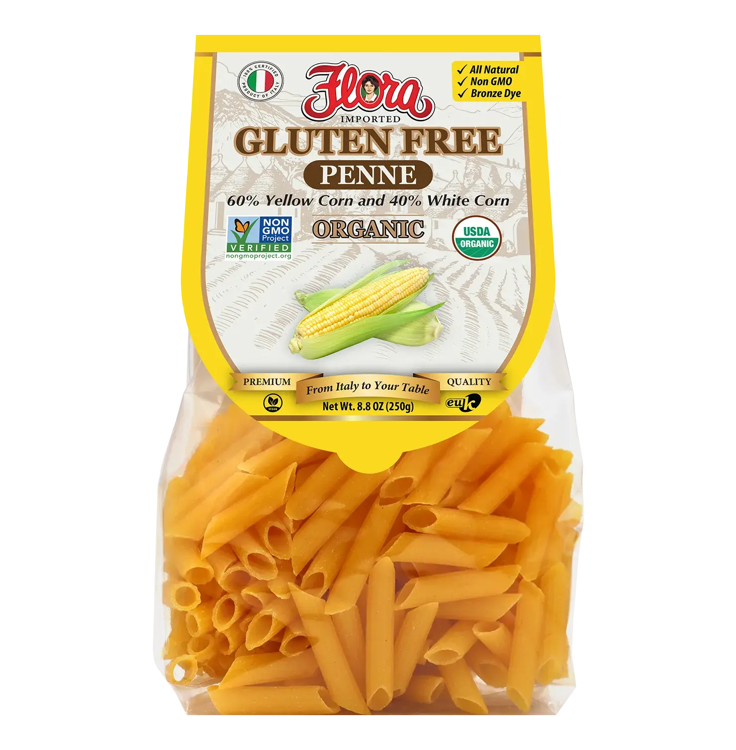 Flora Fine Foods Gluten Free Penne Italian Pasta