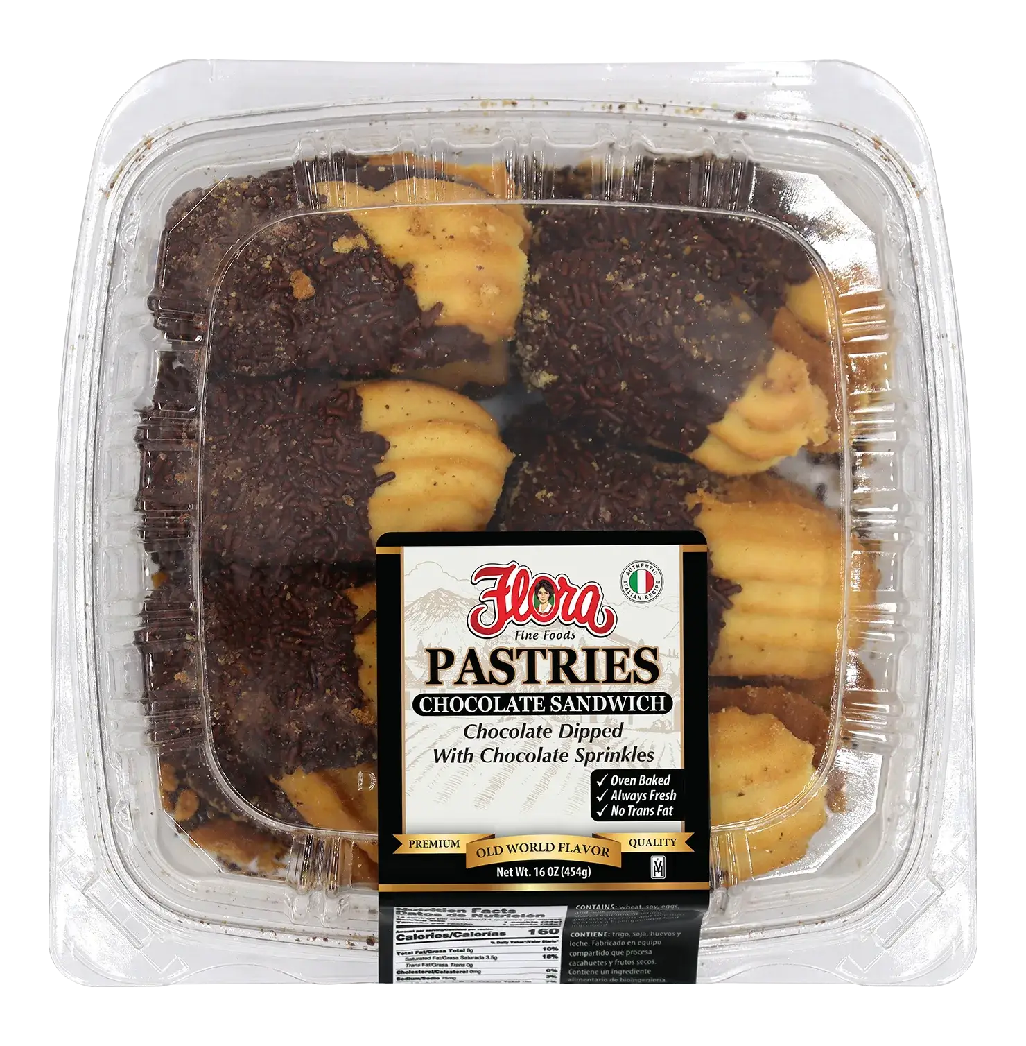 Italian Style Chocolate Sandwich Cookies - Flora Fine Foods