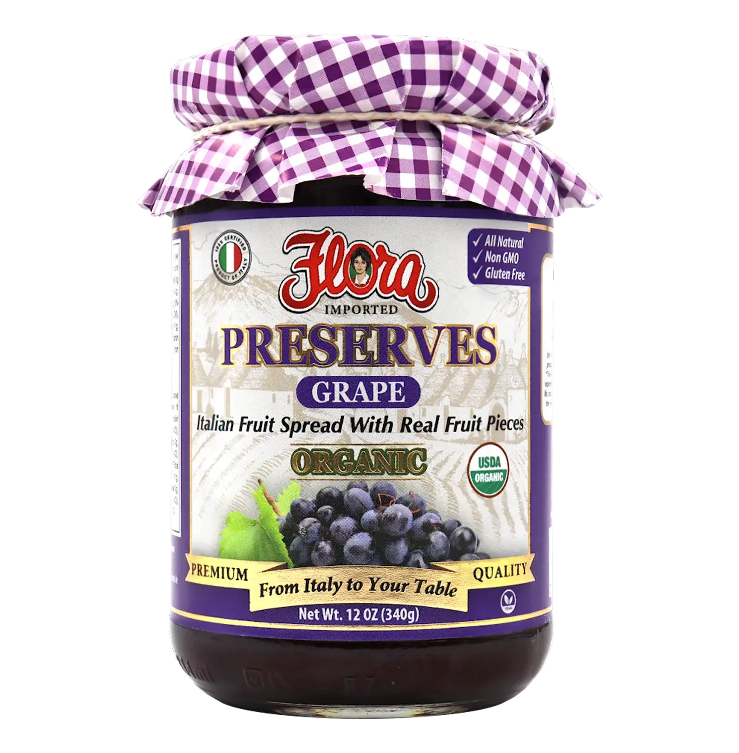 Organic Grape Preserves - Flora Fine Foods